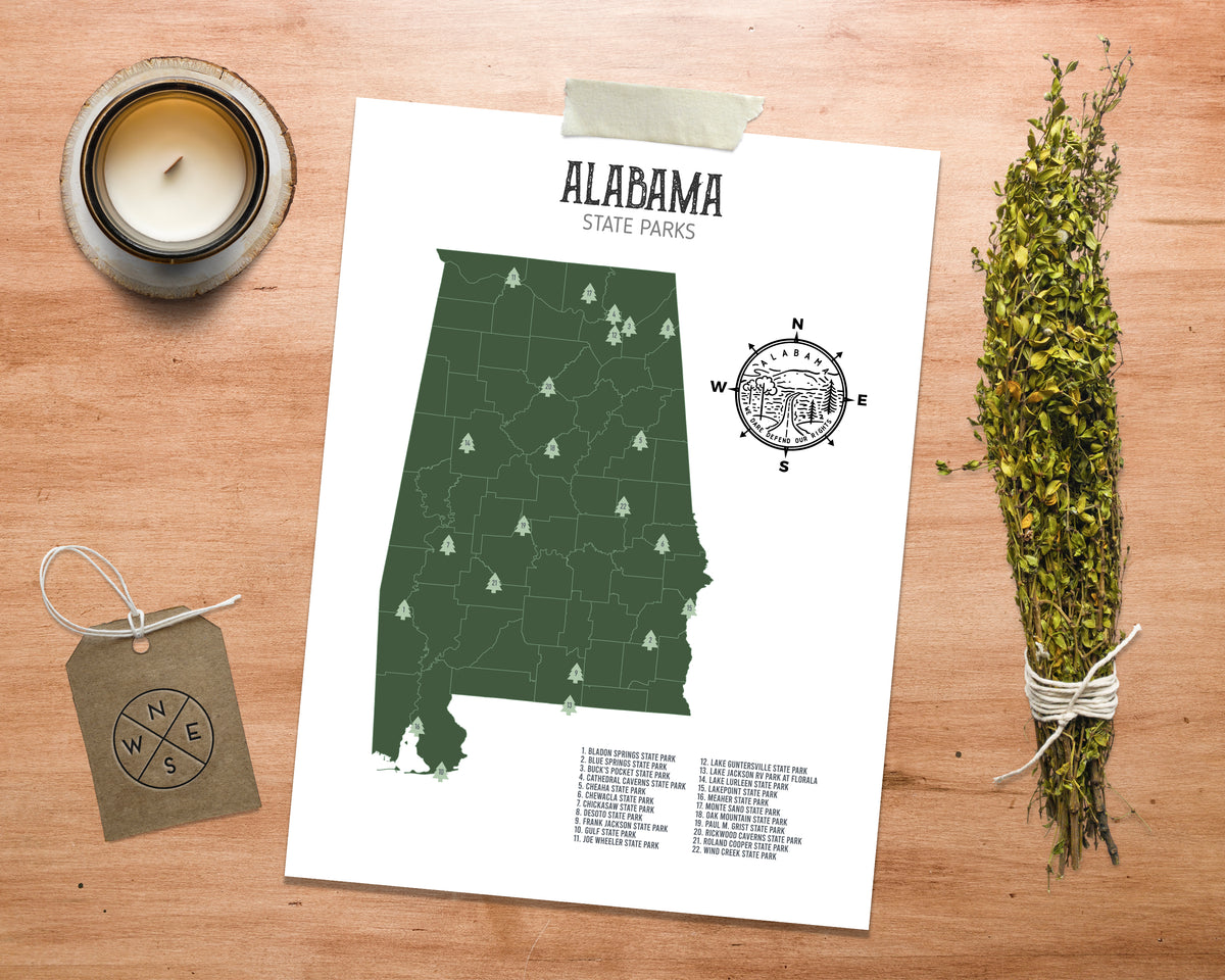 Alabama State Parks Map – Maps By Paige