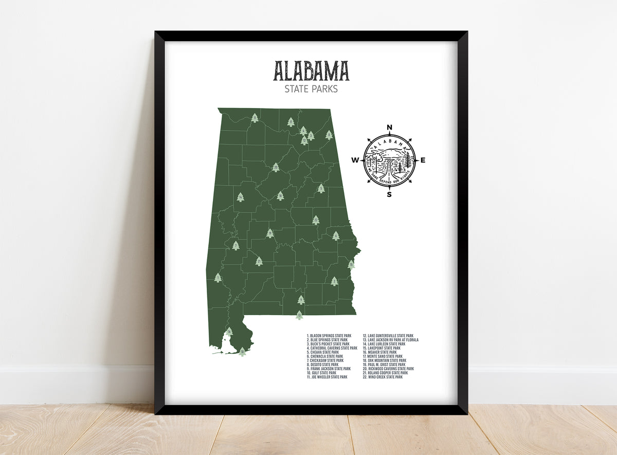 Alabama State Parks Map – Maps By Paige