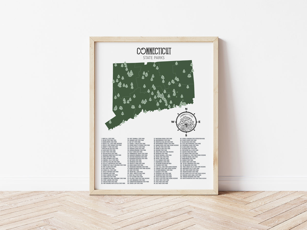 Connecticut State Parks Map – Maps By Paige