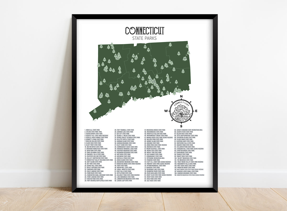 Connecticut State Parks Map – Maps By Paige