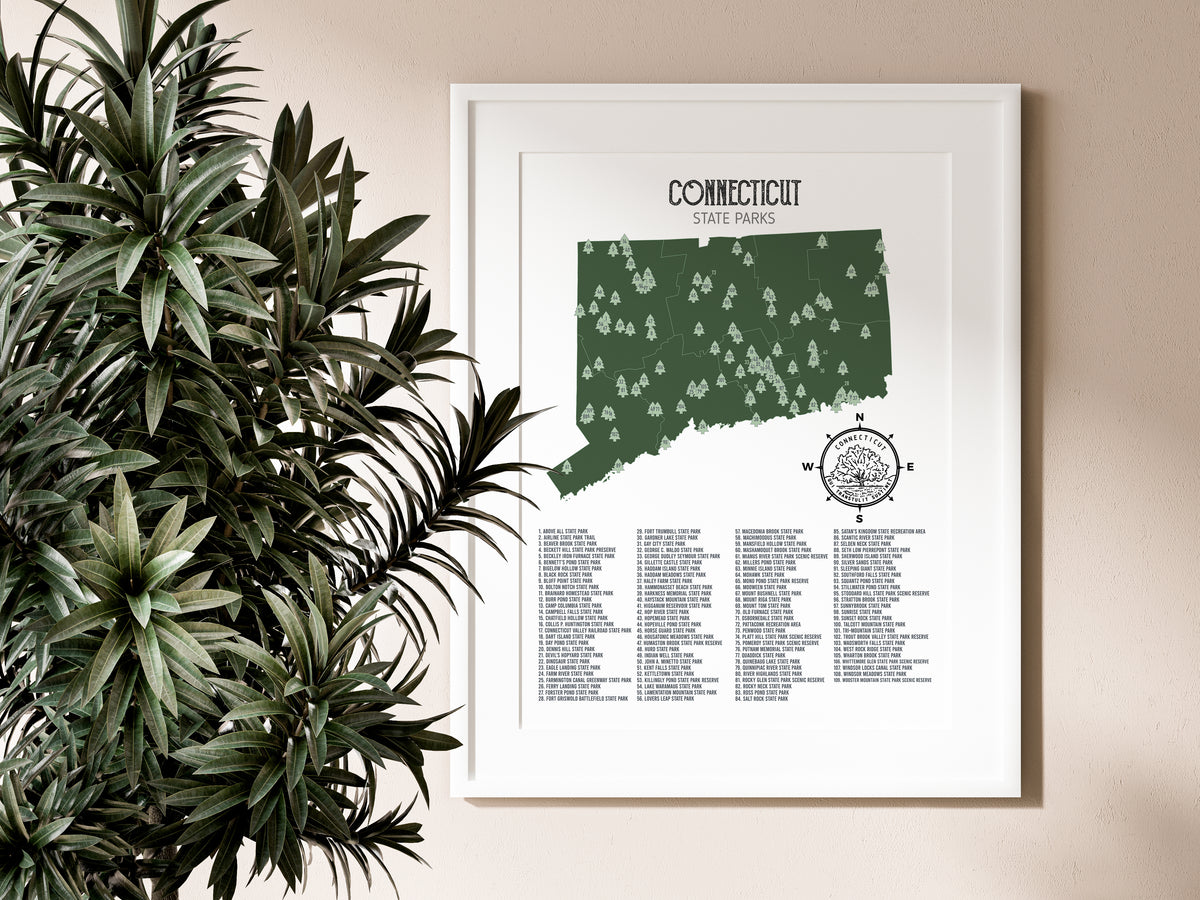 Connecticut State Parks Map – Maps By Paige