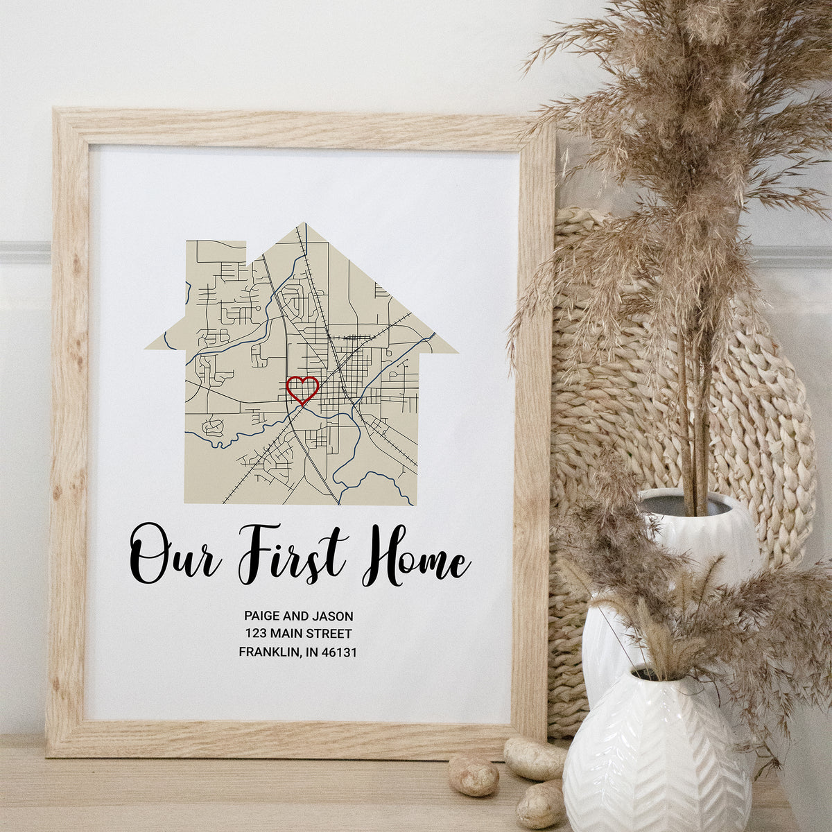 First Home Map Gift – Maps By Paige