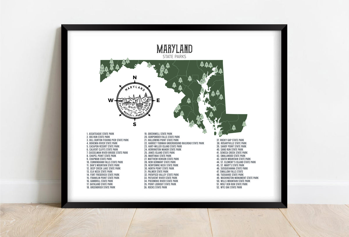 Maryland State Parks Map – Maps By Paige