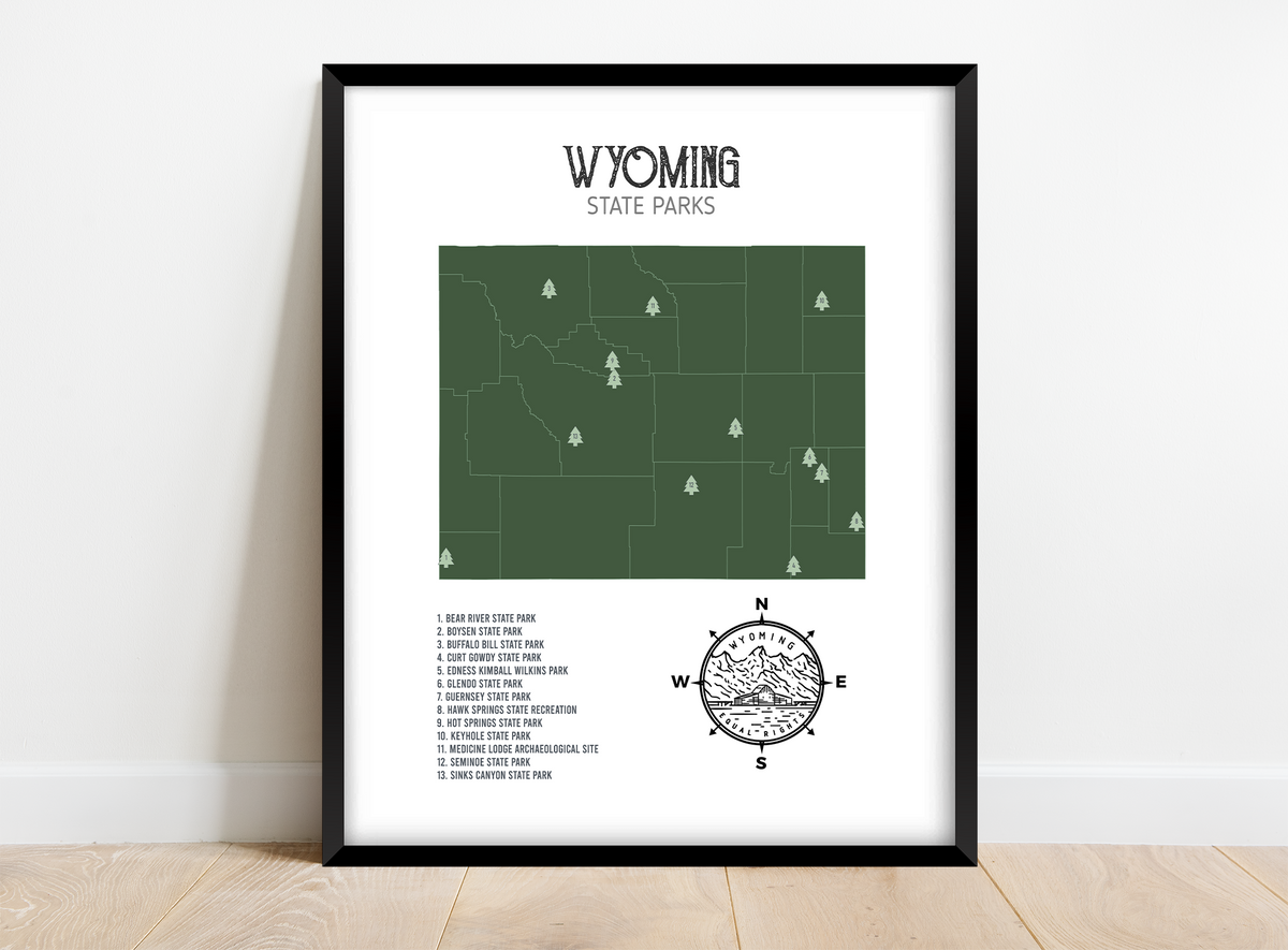 Wyoming State Parks Map – Maps By Paige